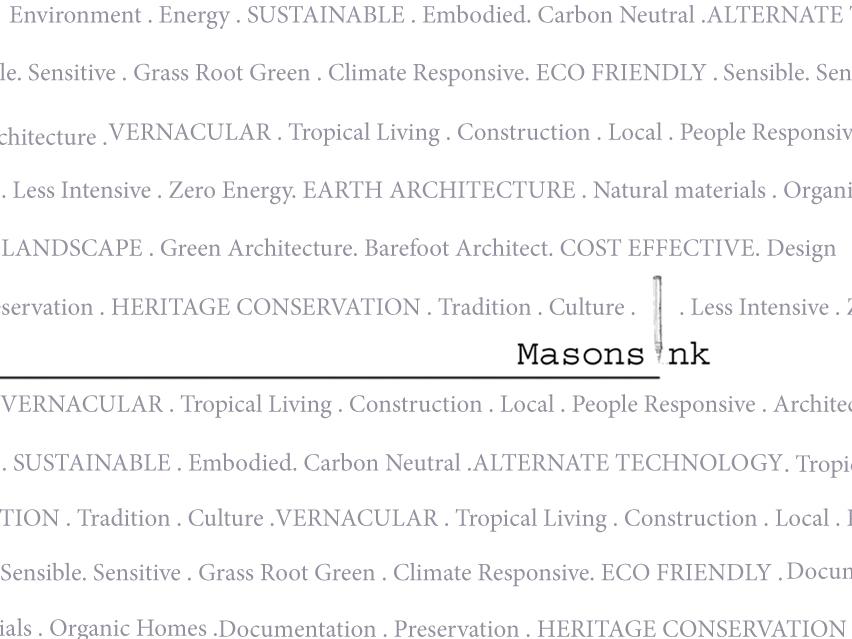 Masonsink | YOUR . DESIGN/SUSTAINABLE/EARTH/HERITAGE . STUDIO